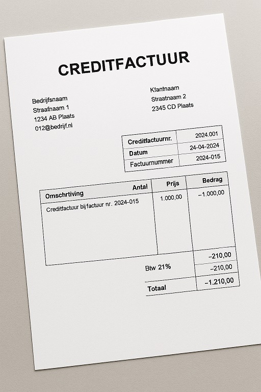 Wanneer moet je een factuur crediteren en hoe werkt dit? - Flexondernemen